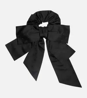 Alexander McQueen Skull Silk Jacquard Scrunchie - Black