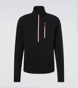 Moncler Technical Fleece Half-zip Ski Top