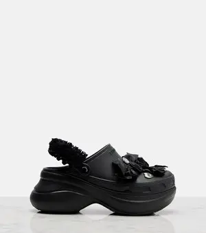 Balenciaga X Crocs Jibbitz Platform Mules - Black
