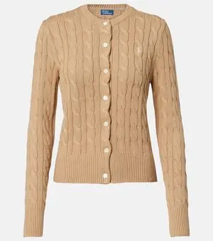 Polo Ralph Lauren Cable-knit Cotton Cardigan - Beige