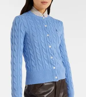 Polo Ralph Lauren Cable-knit Cotton Cardigan - Blue