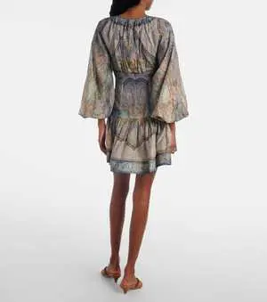Zimmermann Wanderlust Cotton And Silk-blend Minidress