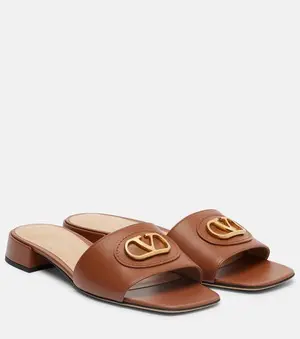 Valentino Garavani Vlogo Leather Sandals