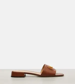Valentino Garavani Vlogo Leather Sandals