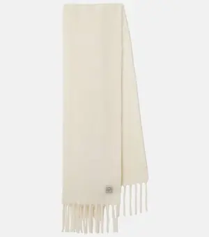 TOTEME Alpaca And Wool-blend Scarf - White
