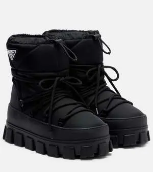 Prada Re-nylon Gabardine Snow Boots