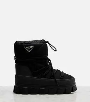 Prada Re-nylon Gabardine Snow Boots