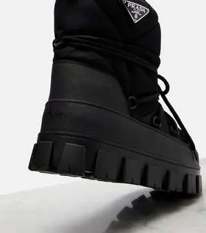 Prada Re-nylon Gabardine Snow Boots