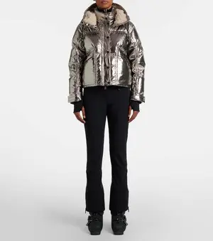 Moncler Calaque Metallic-effect Down Ski Jacket