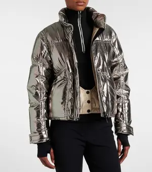 Moncler Calaque Metallic-effect Down Ski Jacket