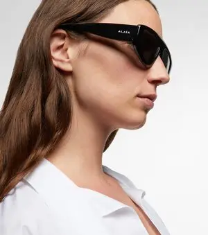 Alaïa Absolu Shield Sunglasses - Black