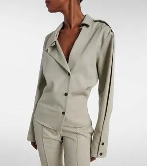 Attico Draped Wool Shirt