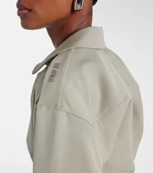 Attico Draped Wool Shirt