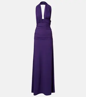 Christopher Esber Halterneck Open-back Maxi Dress