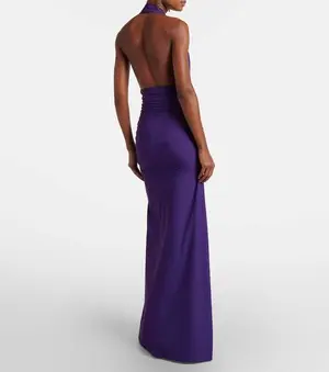Christopher Esber Halterneck Open-back Maxi Dress