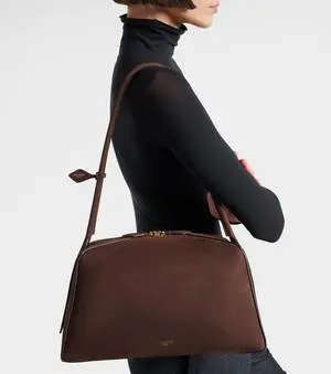 Alaïa Le Bouledogue Medium Leather Shoulder Bag - Brown