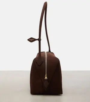 Alaïa Le Bouledogue Medium Leather Shoulder Bag - Brown