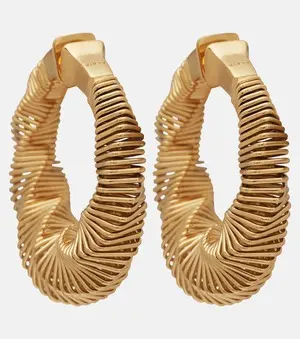 Alaïa Spiral Hoop Earrings - Gold