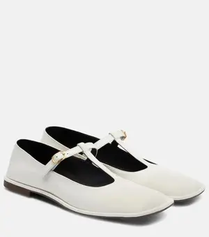 THE ROW Leather Ballet Flats