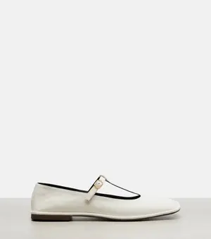 THE ROW Leather Ballet Flats