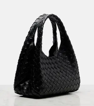 Bottega Veneta Campana Small Shoulder Bag - Black