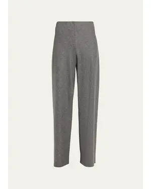 Vince High-rise Wide Leg Wool Trousers