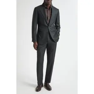 Thom Sweeney Structured Wide Lapel Wool Suit