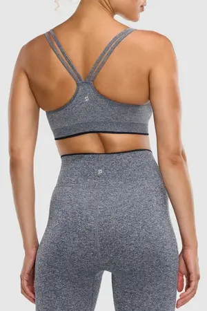 PELOTON Seamless Melange Cami Bra - Deep Navy