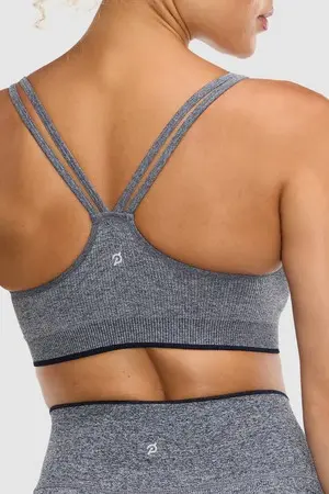 PELOTON Seamless Melange Cami Bra - Deep Navy