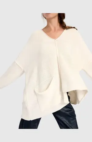 Alembika Bliss Slouchy Sweater - Cream