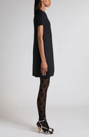 Valentino Garavani Embroidered Shift Mini Dress