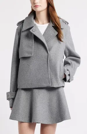 Treasure & Bond Crop Trench Coat