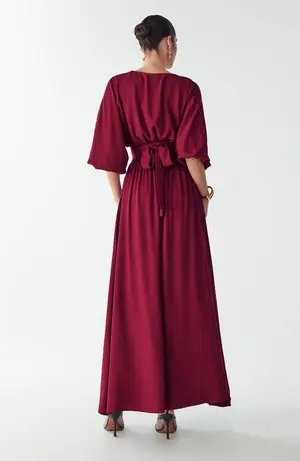 ST MRLO Rowe Maxi Dress - Bordeaux