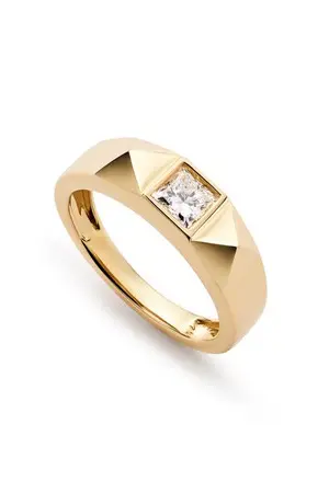 ANA LUISA Solid Diamond Equinox Ring - Gold