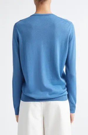 Partow Mallory Half-zip Sweater - Cerulean