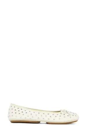 Yosi Samra Stella Studded Ballet Flat - Bone