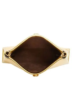 Etro Mini Talk Metallic Leather Clutch