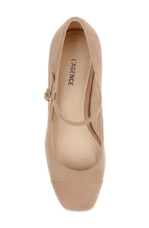 L'Agence Lilles Platform Pump - Cappuccino Suede
