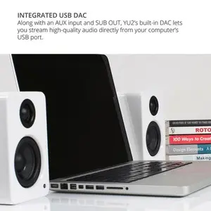 KANTO Yu2 Powered Desktop Speakerspair - Matte White