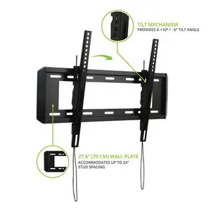 KANTO T3760 Tilting Wall Mount For 37"-70" Tvs