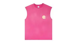 ERIC EMANUEL Ee Basic Cutoff T-shirt - Washed Pink/yellow