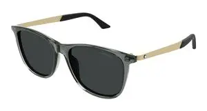 Montblanc Square Sunglasses - Grey Gold/smoke (mb0330s/004)