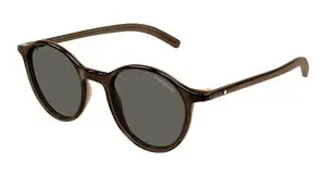 Montblanc Round Frame Sunglasses - Brown/grey (mb0324s/002)