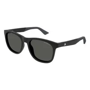 Montblanc Square Sunglasses - Black Black Grey/grey (mb0400s