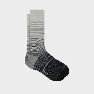 Paul Smith Gradient Stripe Socks - Grey