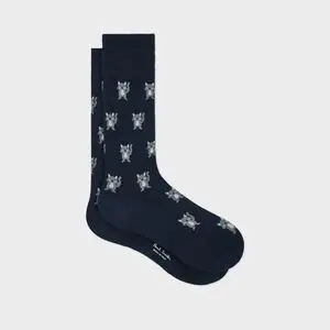 Paul Smith Patterned Socks - Blue