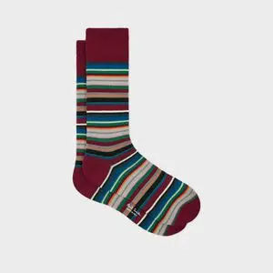 Paul Smith Striped Socks - Red