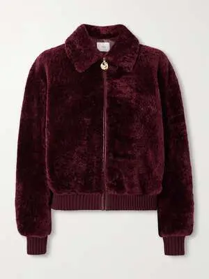 JOSEPH Shearling Bomber Jacket