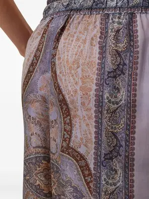 Zimmermann Wanderlust Silk Trousers - Blue