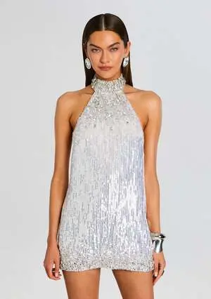 Retrofete Deeanna Embellished Mini Dress